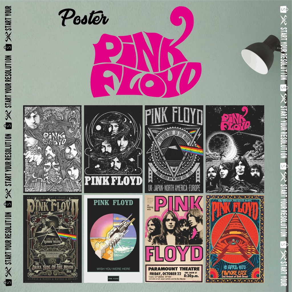 Jual Poster Music Rock Pink Floyd / Poster Band Rock Pink Floyd Bahan ...