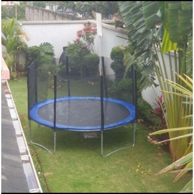Jual trampoline 12 feet ( diameter 3,6 meter ) | Shopee Indonesia
