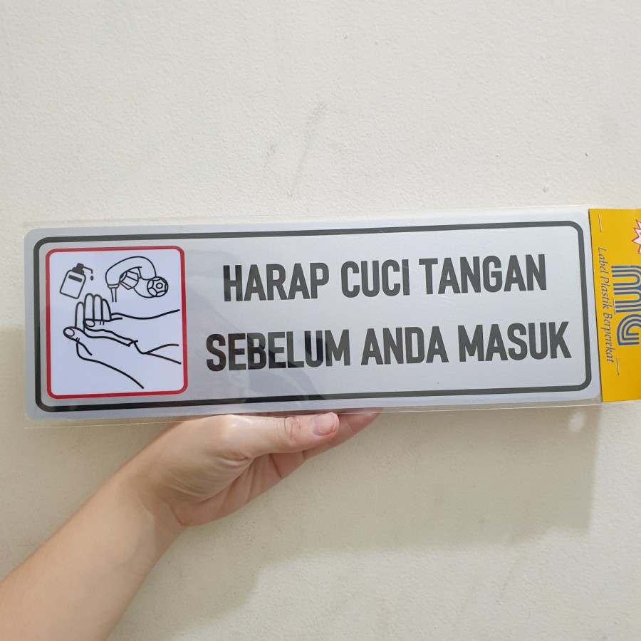 Jual Sign Board PVC Signage Harap cuci tangan sebelum anda masuk ...
