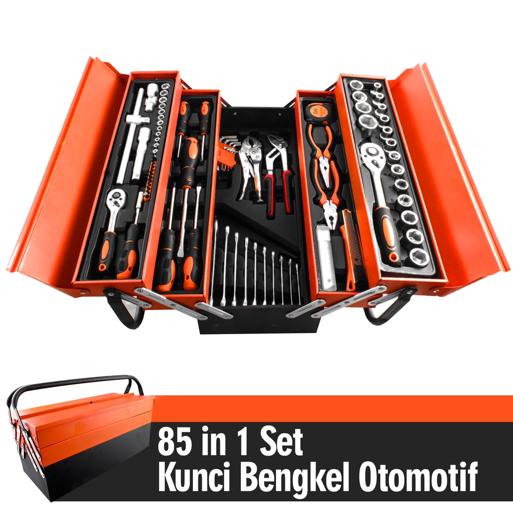 Jual Allefix Tool Box 85 Pcs Kunci Sok Set Pekerjaan Otomotif Tool Set ...