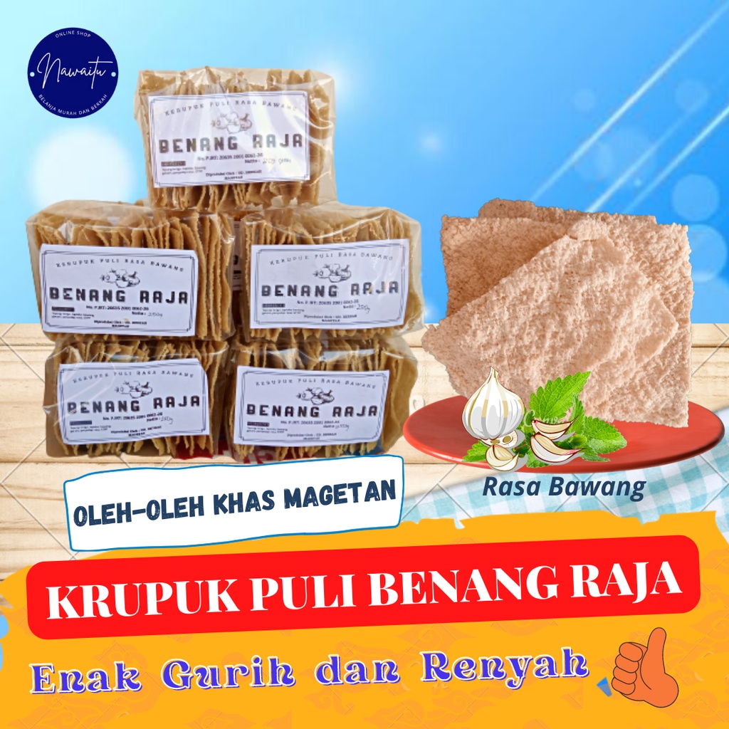 Jual Kerupuk Puli Mentah 250Gram Gendar Oleh-oleh Khas Magetan Madiun ...