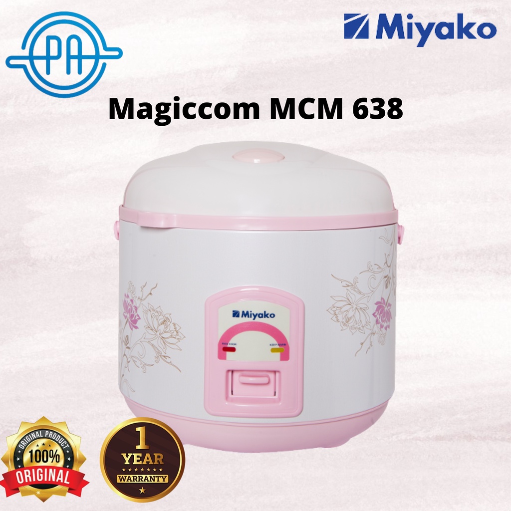 Jual Miyako Magic Com Rice Cooker 3in1 MCM-638 - 1.8 Liter | Shopee ...