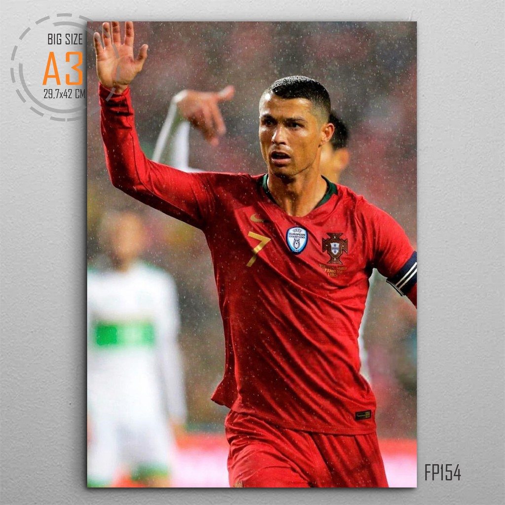 Jual Wood Poster CRISTIANO RONALDO Hiasan Dinding Sport Sepak Bola ...