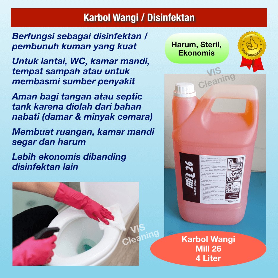 Jual Karbol Wangi / Disinfektan Mill 26 ( Jerigen 4 L ) | Shopee Indonesia