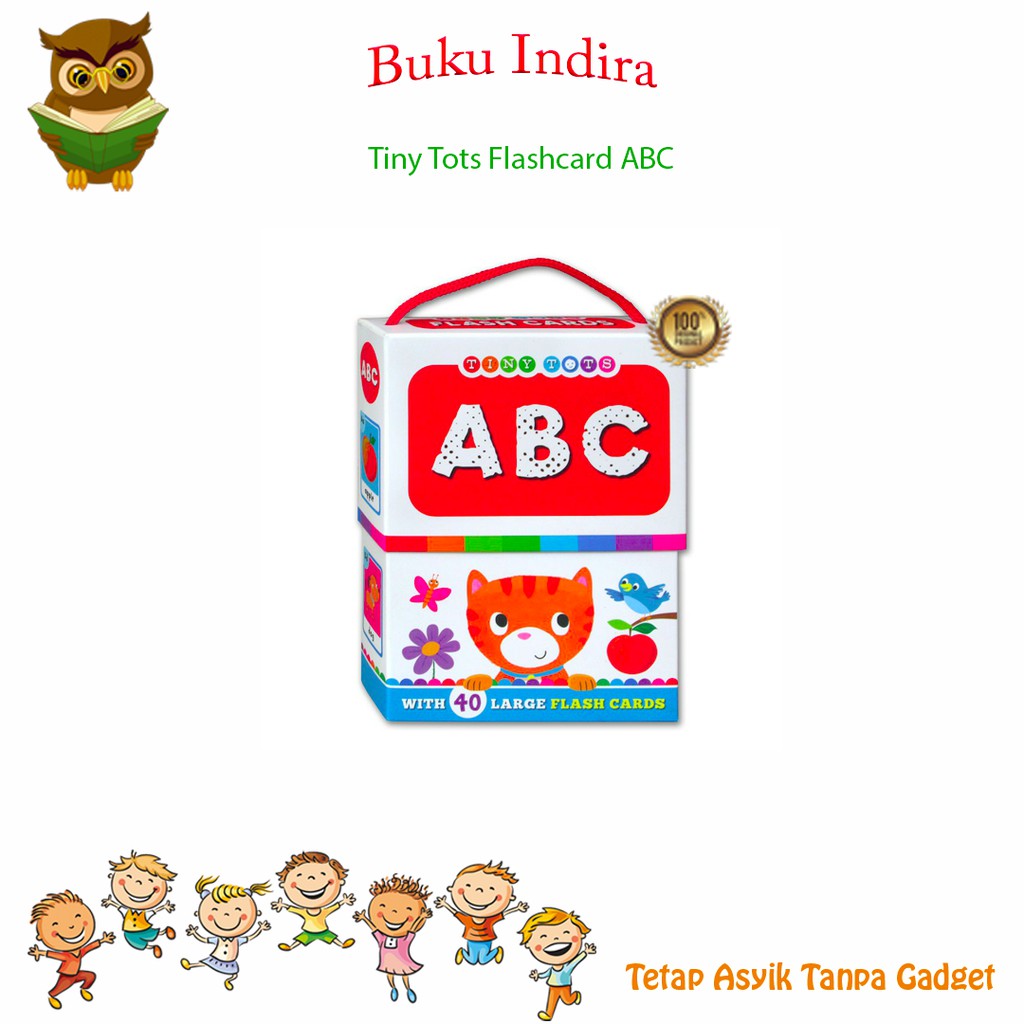 Jual Buku Import Anak ABC Tiny Tots Flash Cards (40 Large Flash Cards ...