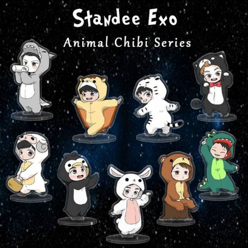 Jual [standee] exo animal figure figurin fanart baekhyun chayeol do ...