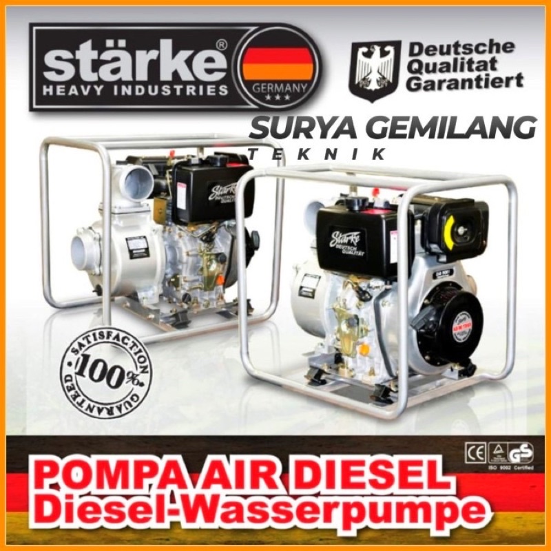 Jual Pompa Alcon Irigasi 4 Inchi Water Pump Alkon Diesel STARKE DWP 100 ...
