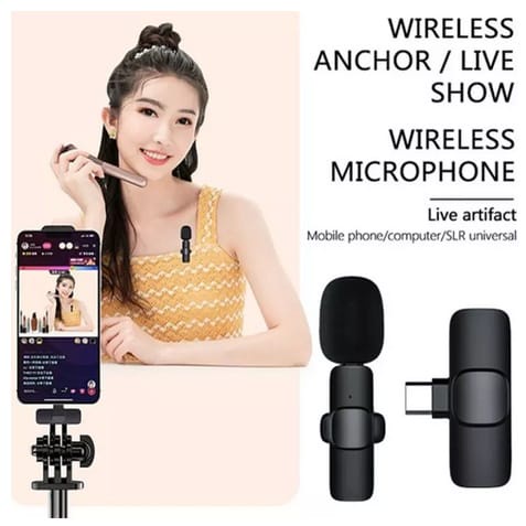Jual MICROPHONE PORTABLE MIC FOR MIC LIVE PODCAST OR VLOG SHORT VIDEO ...