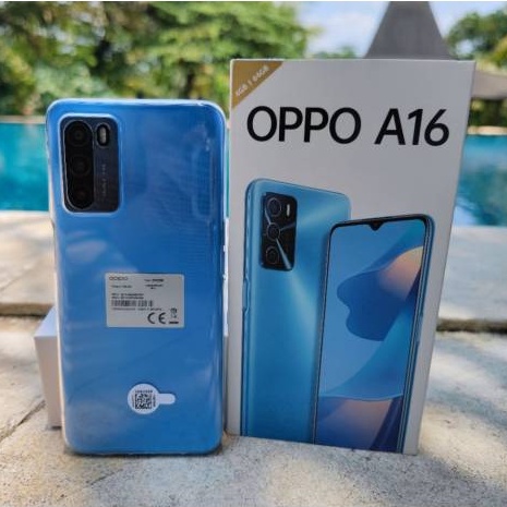 Jual Oppo A16 Ram 4 Rom 64 GB (SECOND) seken bekas lengkap | Shopee ...