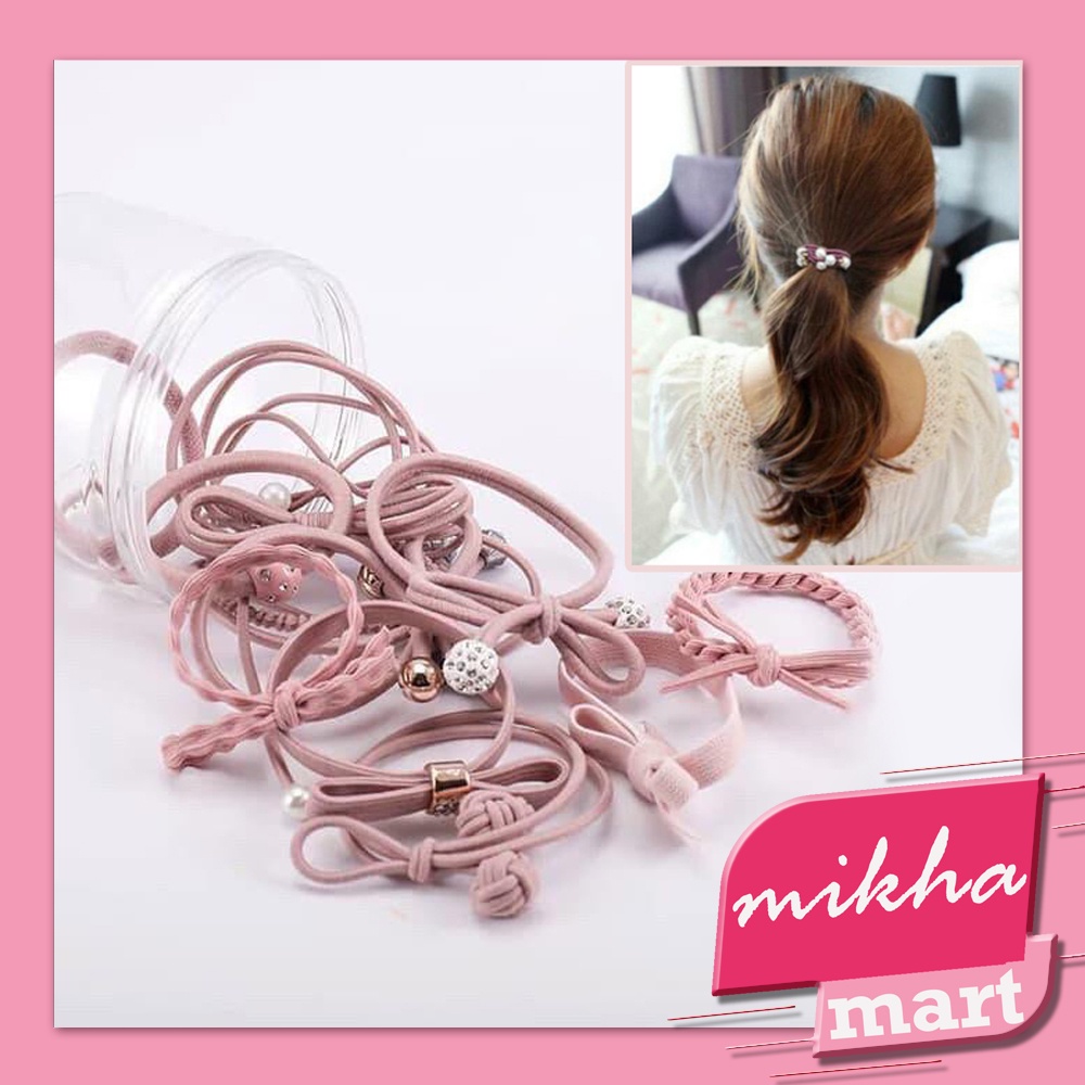 Jual Ikat Rambut Set 12pcs KEMASAN TOPLES PLASTIK Krean Style - MKM ...