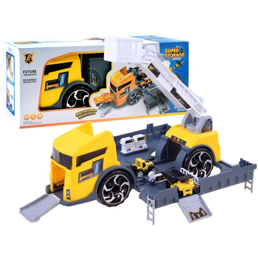 Jual Mainan Anak Mobil Truk Deformed Base Konstruksi Super Storage P905 ...