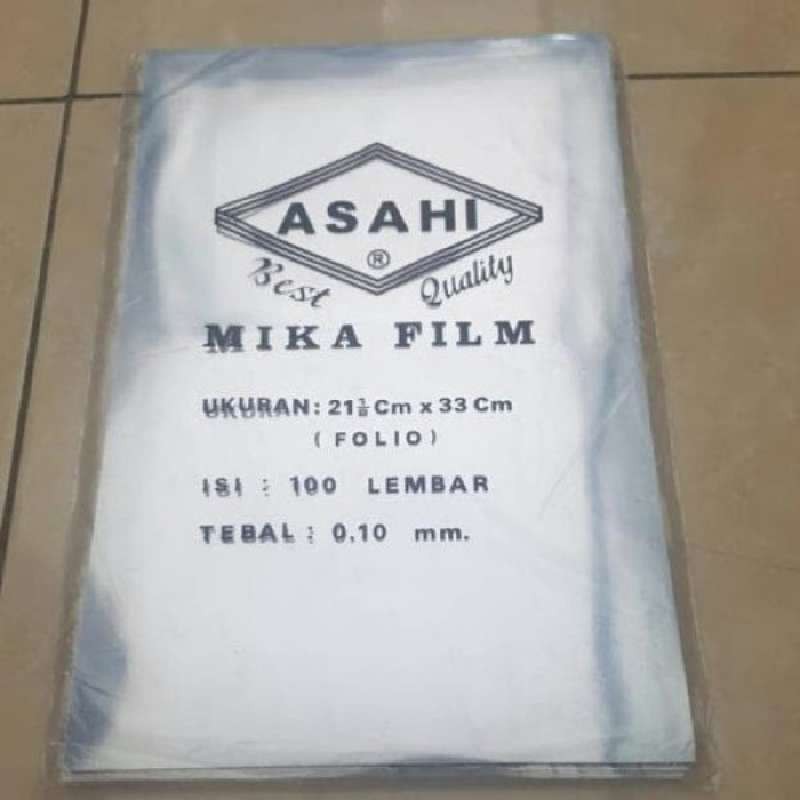 Jual Plastik Mika Jilid Sampul Buku / COVER MIKA [Tebal 0.10 mm] ( 1 PAK = 100 LEMBAR ) UKURAN ...