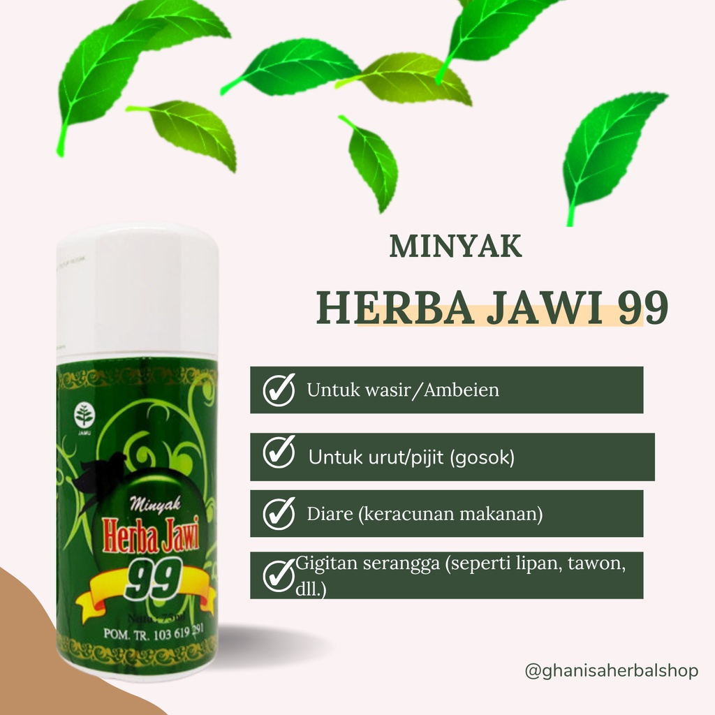 Jual MINYAK BUT BUT HERBA JAWI 99 UNTUK LUKA DAN PATAH TULANG ORIGINAL ...