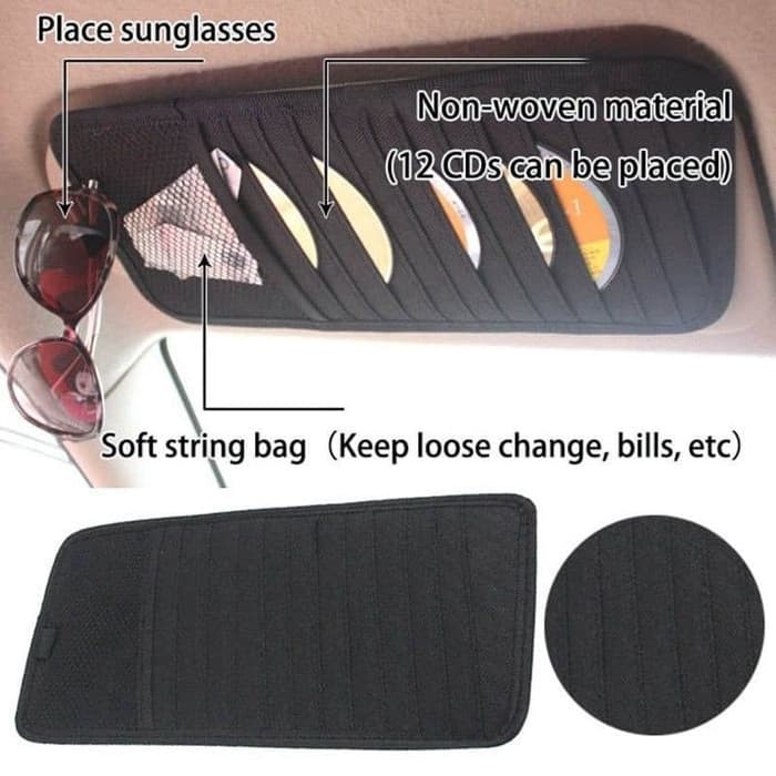 Jual Tempat CD mobil Tempat Kaset Etoll Kartu karcis Serbaguna Holder ...
