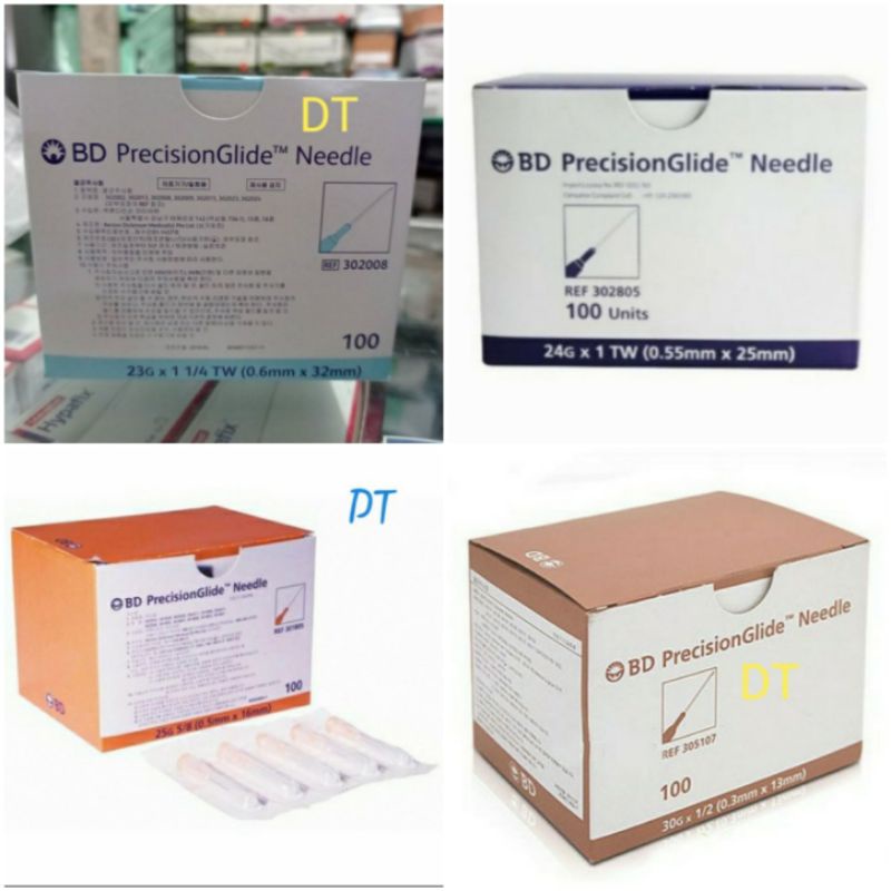 Jual Needle Bd 23g / 24g / 25g / 30g / Nedle 23g / 24g / 25g / 30g / Jarum suntik Bd23g / 24g ...