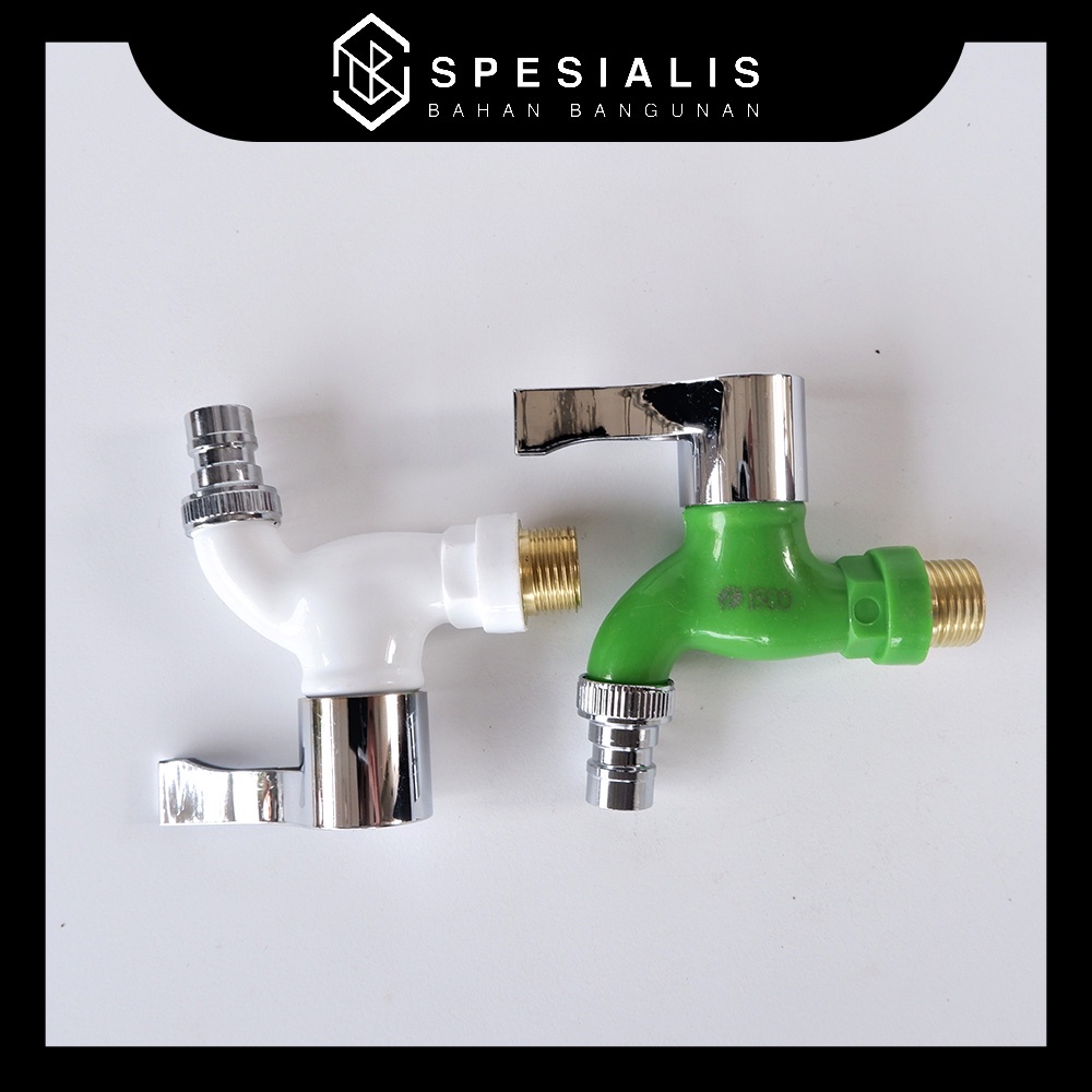 Jual Kran Air Drat Kuningan Engkol 3/4" ISCO | Shopee Indonesia