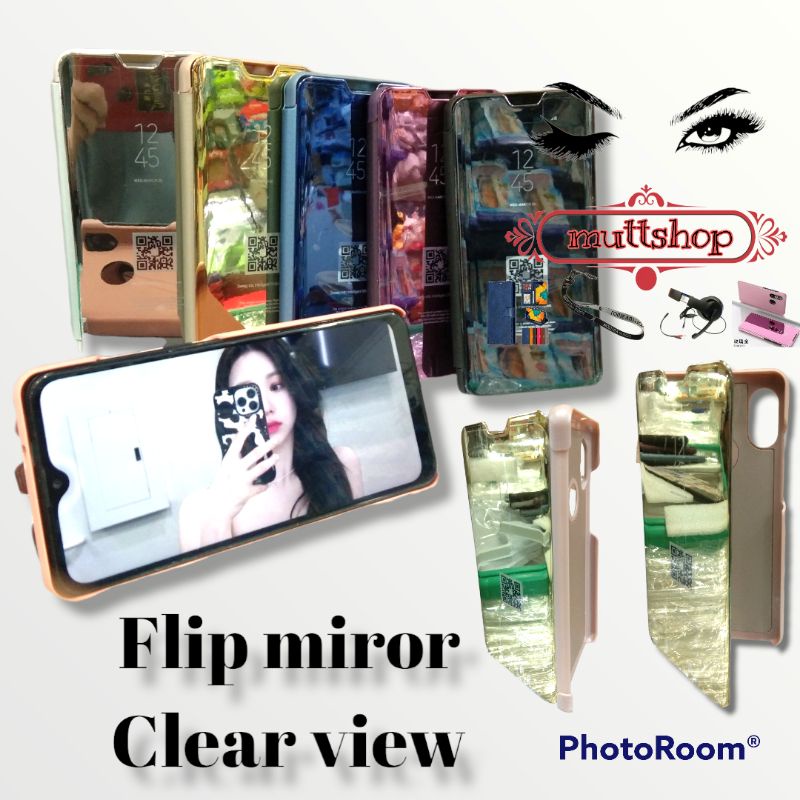 Jual For Samsung A02 A02s A03 A03core A03s flipcover mirror hardcase buka tutup | Shopee Indonesia