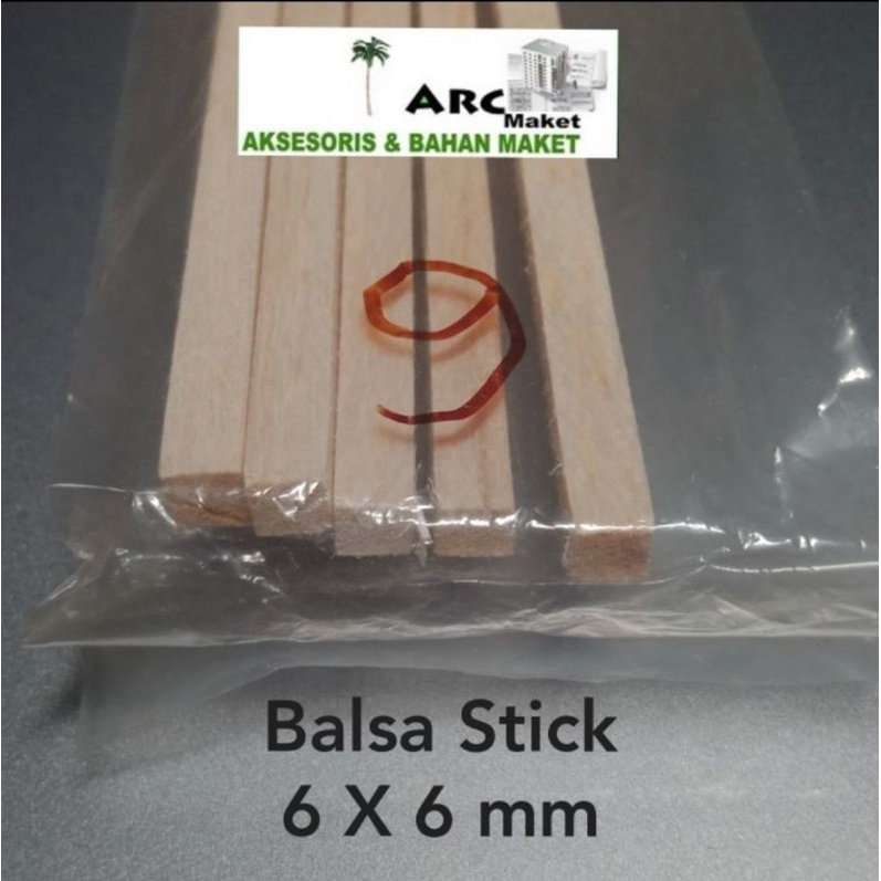 Jual KAYU BALSA STICK 1.5 MM, 2 MM, 3 MM, 4 MM, 5 MM, 6 MM, 8 MM, DAN ...