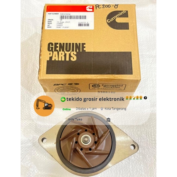 Jual Water Pump PC200-8 3800984 | Shopee Indonesia