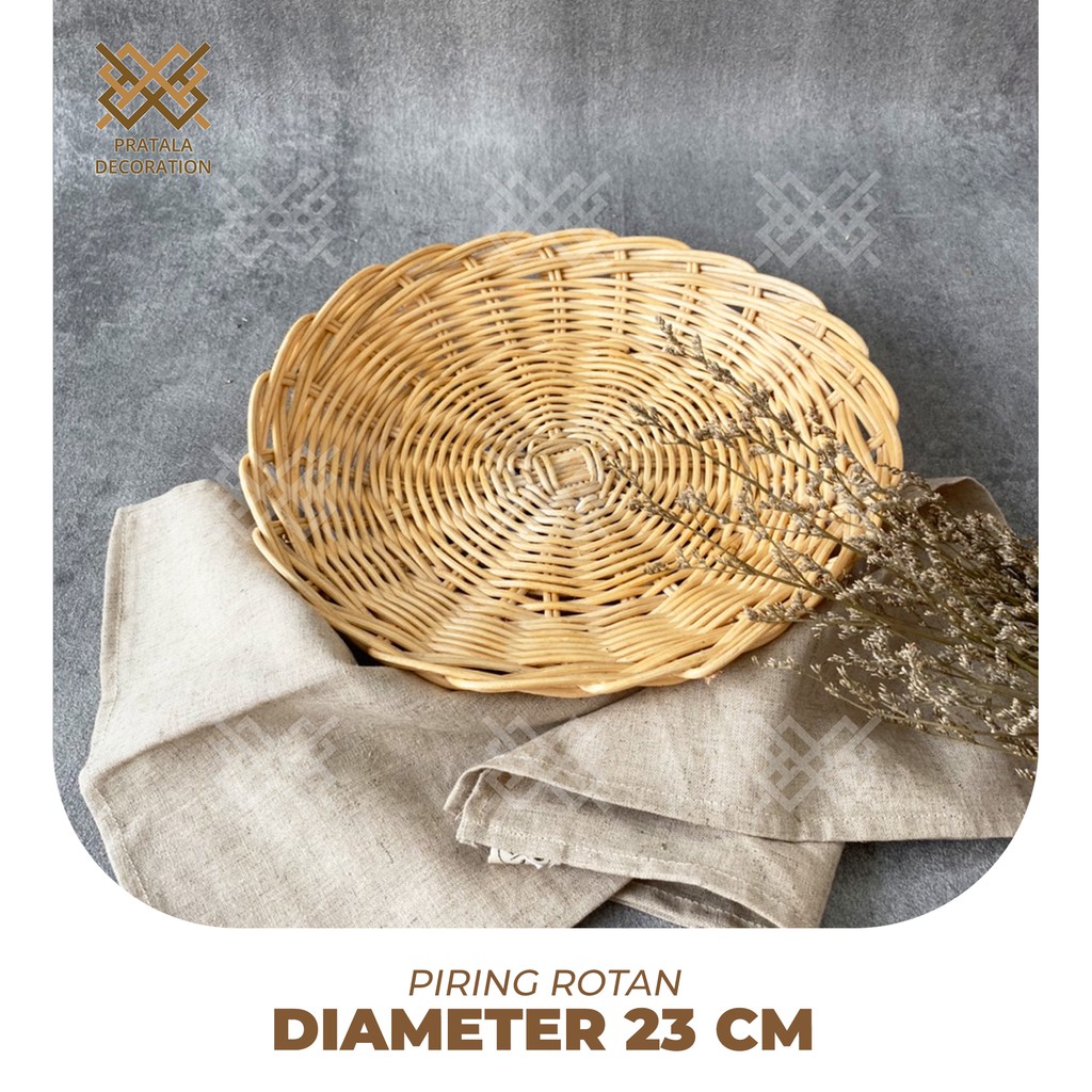 Jual PIRING HIAS ROTAN AESTHETIC D23 PRATALA DECORATION | Shopee Indonesia