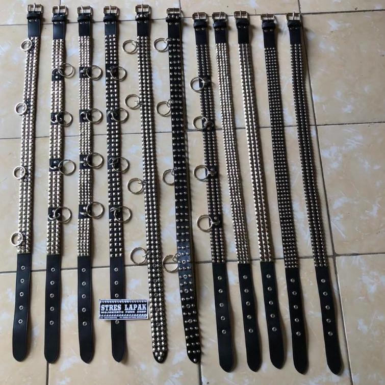 Jual {Y-EVQ) {♫) Sabuk punk rock Gesper spike sabuk keren belt korea ...