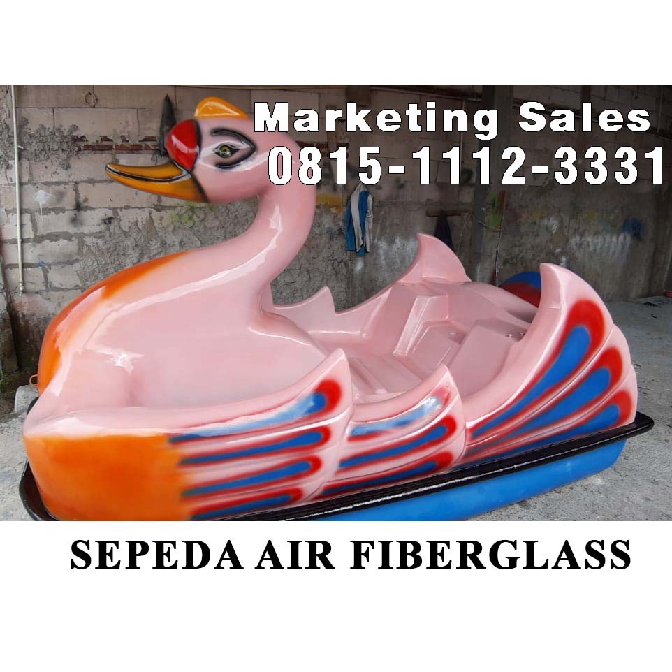 Jual Perahu Bebek Fiberglass Sepeda Air Model Angsa Kapasitas 2 Orang ...