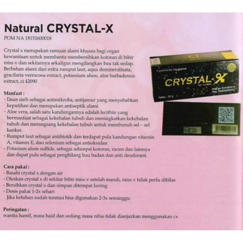Jual krstal x(crystal-x original product nasa) | Shopee Indonesia