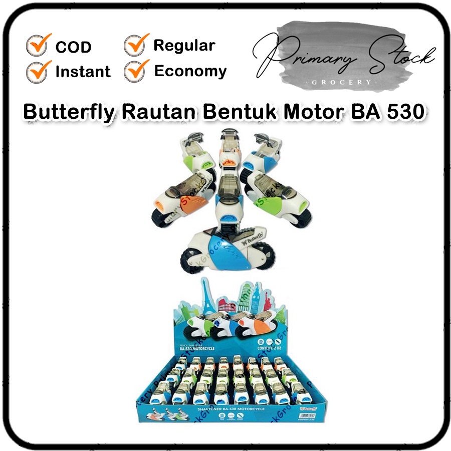 Jual Butterfly Serutan BA 530 Unik Rautan Lucu Pengserut Karakter ...