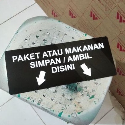 Jual Paket / Makanan Simpan Ambil Disini Sign In Acrilik Timbul, Free ...