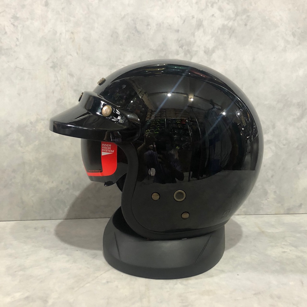 Jual Helm Bogo Retro NJS NX 2 With Intercom System (Double Visor ...