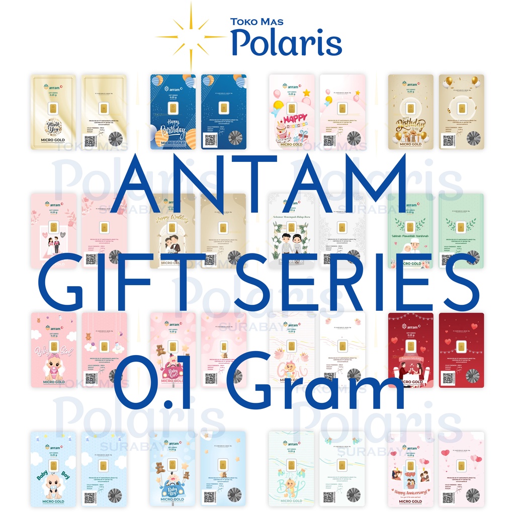 Jual Logam Mulia ANTAM Emaskita Hartadinata Abadi 0.1 Gram Gift series ...