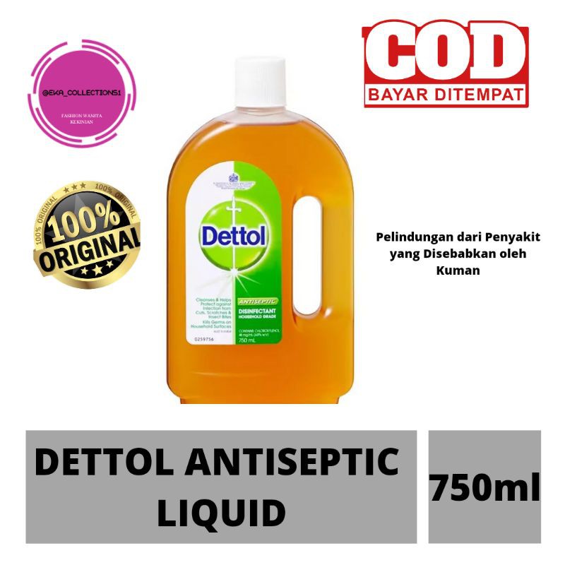 Jual Dettol Antiseptic Liquid 750 ml - Detol Cairan Antiseptik | Shopee ...