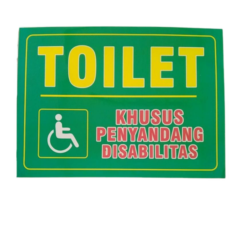 Jual Stiker Toilet Khusus Penyandang Disabilitas | Difabel | Shopee ...