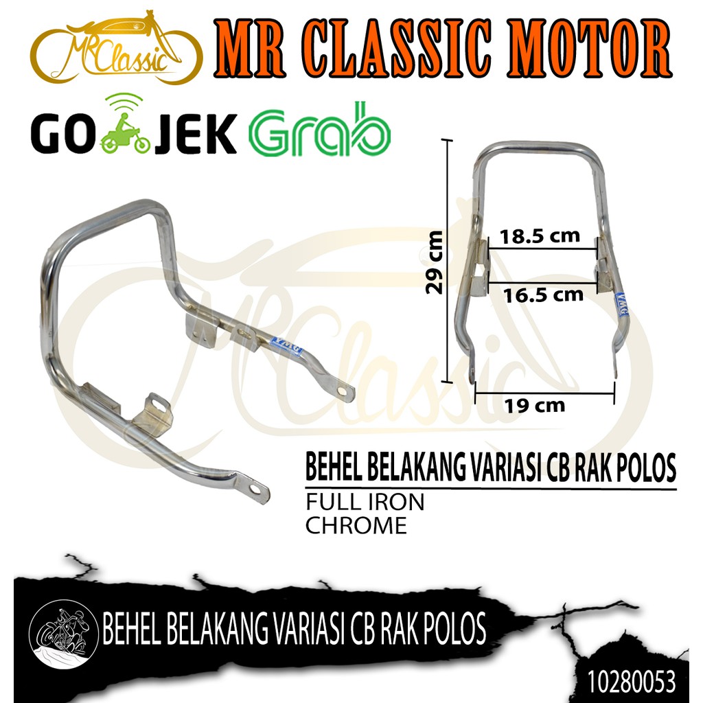 Jual Behel/Begel Belakang Honda CB Polos Custom Variasi | Shopee Indonesia