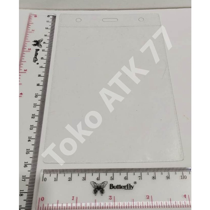 Jual Name Tag Taq Plastik Besar 9,5cm x 13,5cm untuk kertas s/d ukuran ...