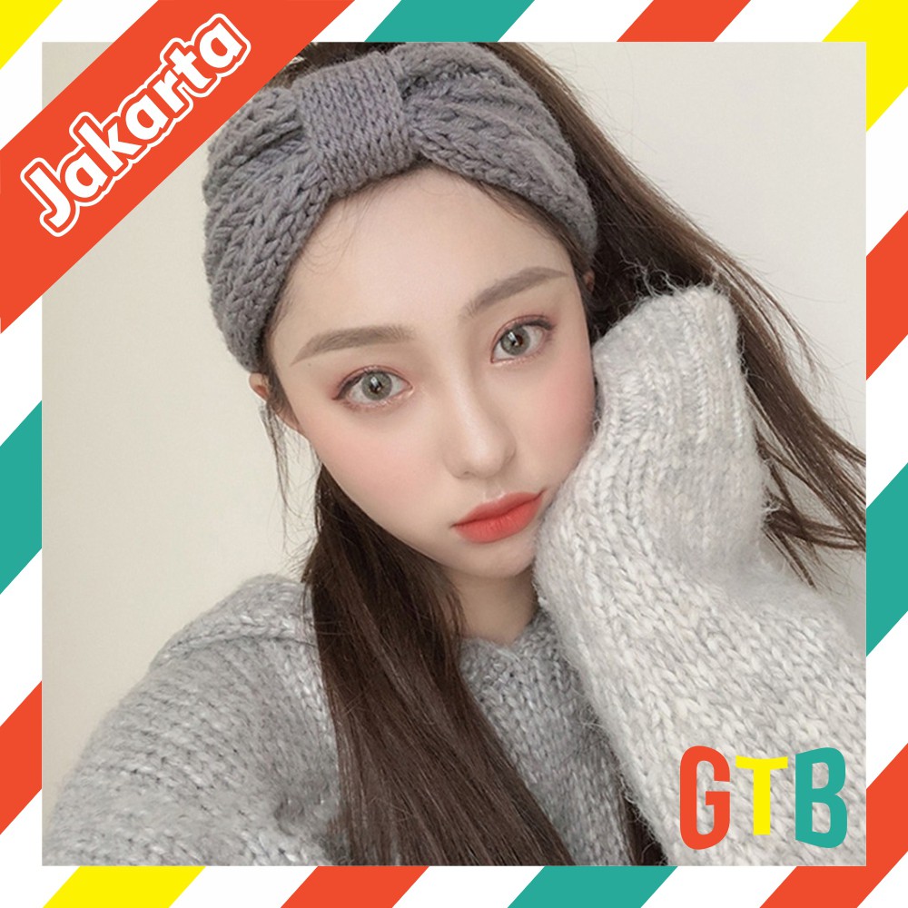 Jual ️GTB ️ Bando Rajut Wool Pita / Head Band Cantik Korea / Bando ...