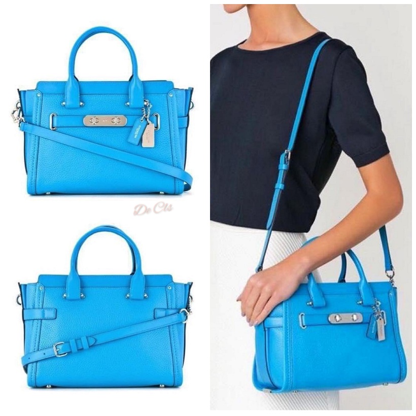 Jual Tas Coach 34816 Swagger 27 azure sz 27/35x19x13cm | Shopee Indonesia