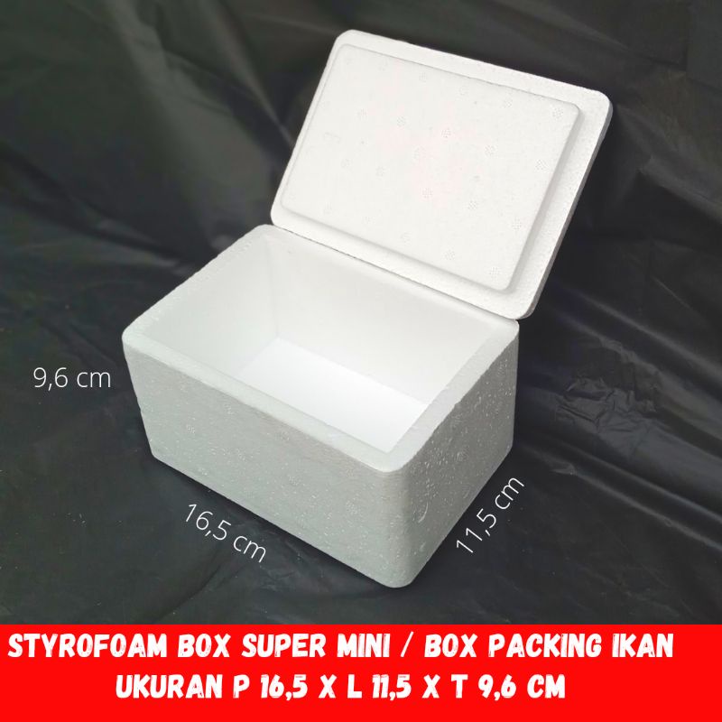 Jual styrofoam box packing ikan / sterofoam box super mini | Shopee ...