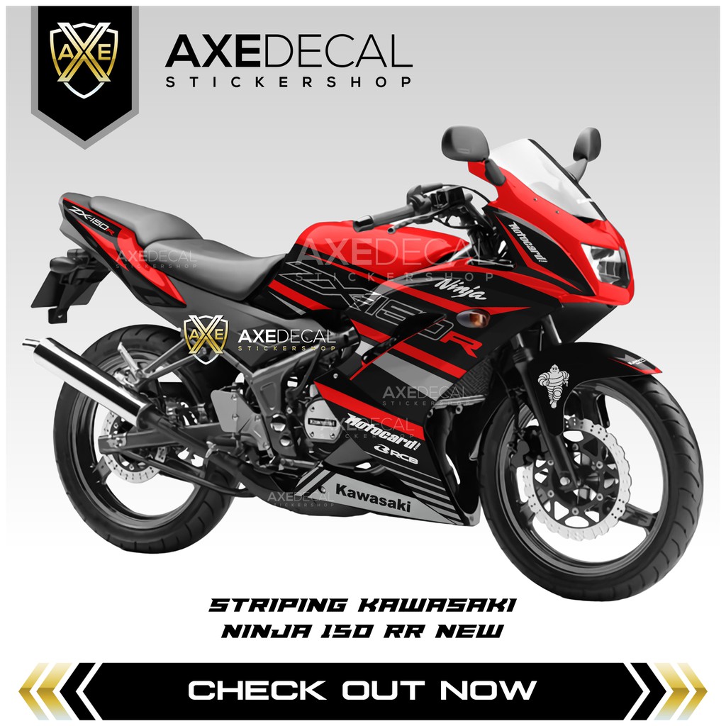 Jual Striping Ninja 150 RR new Graphic Custom Stiker Variasi Kawasaki ...