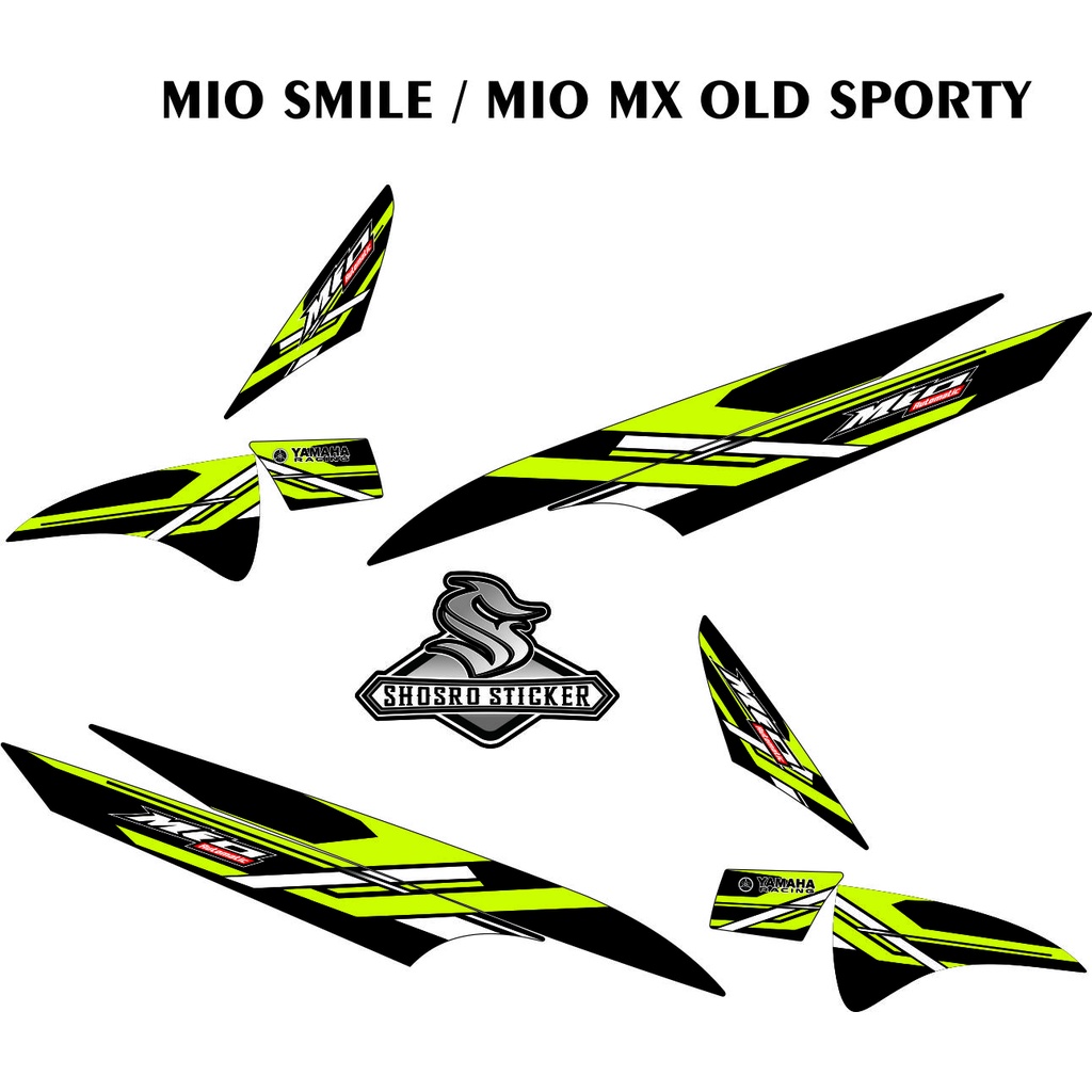 Jual STIKER POLET MOTIF (COD) STRIPING/STICKER VARIASI MOTOR YAMAHA MIO ...