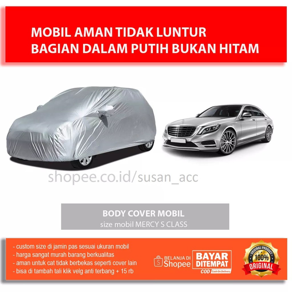 Jual Cover Mobil Putih / Sarung Mobil Mercy s Class / Selimut Mercy ...