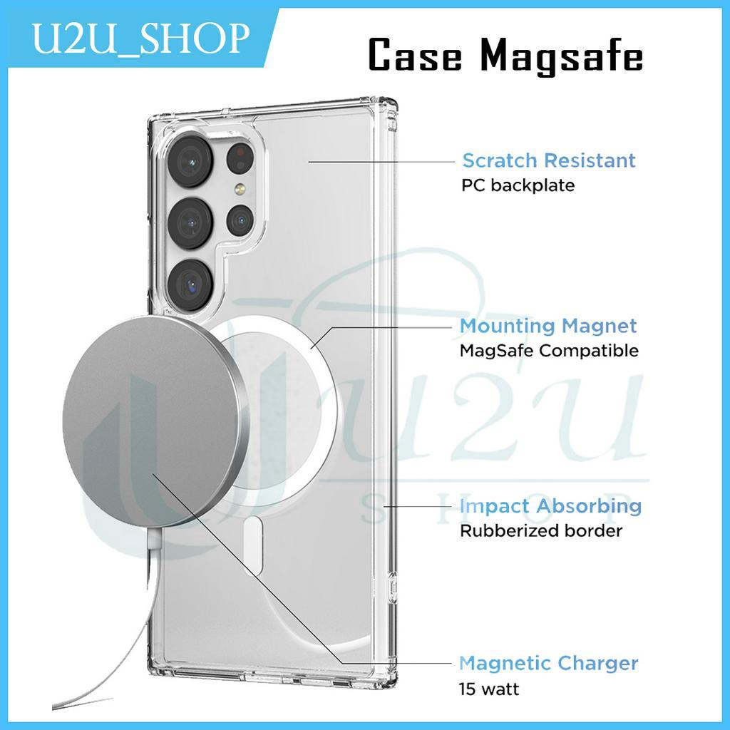 Jual Case Magsafe Magnet Clear Samsung S23 S23FE Samsung S23 Plus ...
