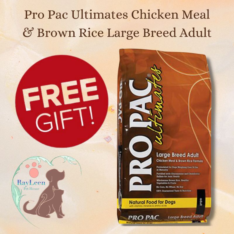 Jual Pro Pac Ultimates Chicken Meal & Brown Rice Large Breed Adult 12 ...