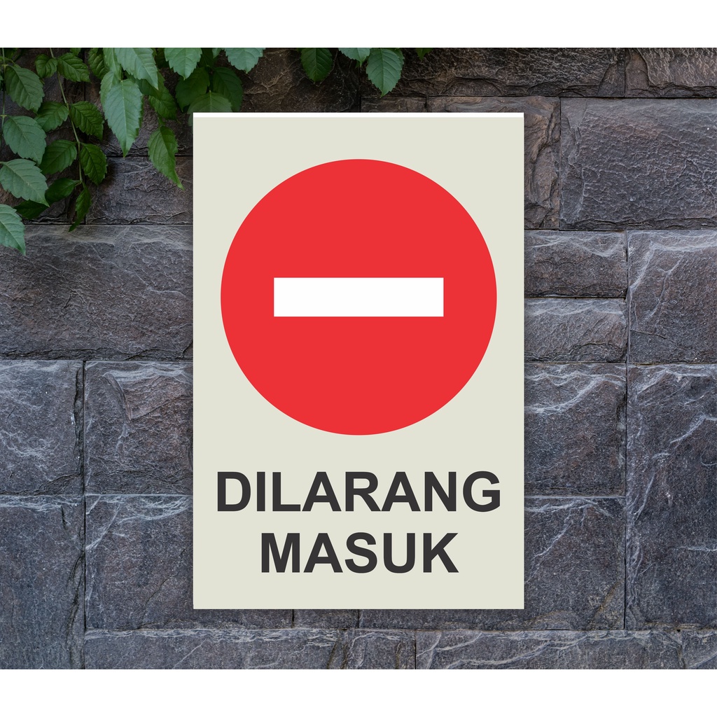 Jual Fayy Store Hiasan Dinding Sign Dilarang Masuk | Shopee Indonesia