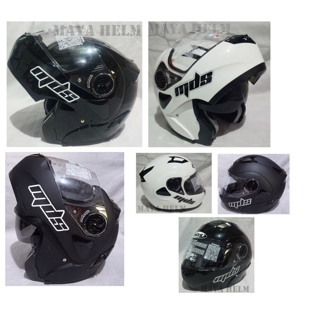 Jual Helm MDS Pro Rider Solid Modular Original MDS | Shopee Indonesia