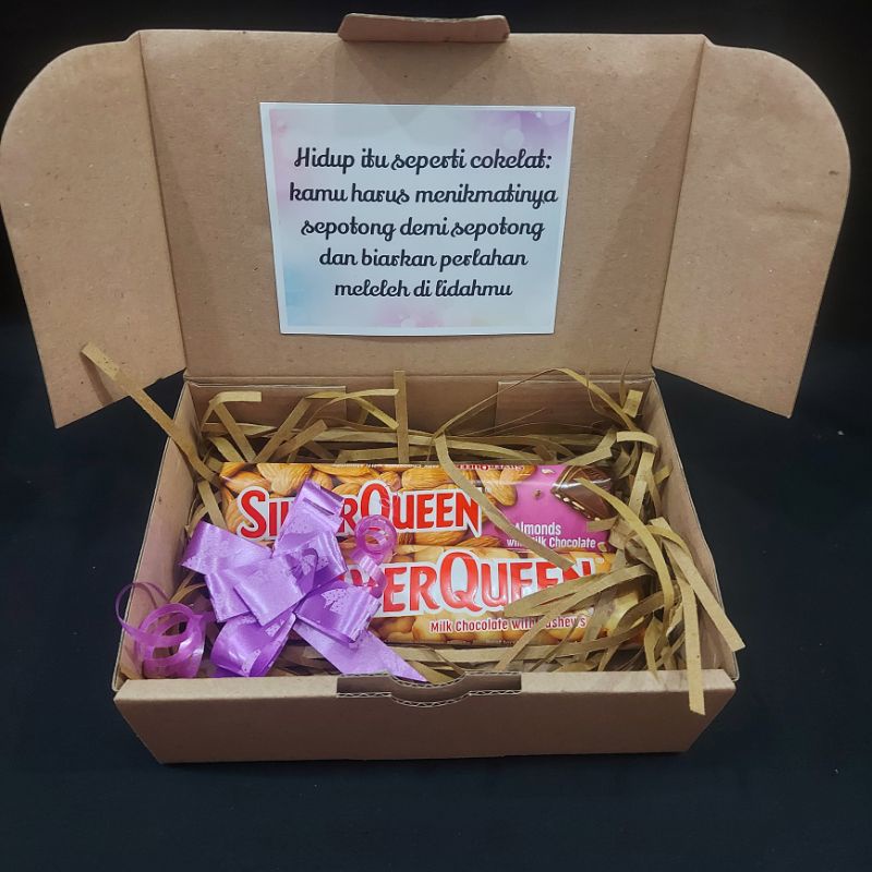 Jual hampers coklat gift box coklat box hadiah ultah gift set hampers ...