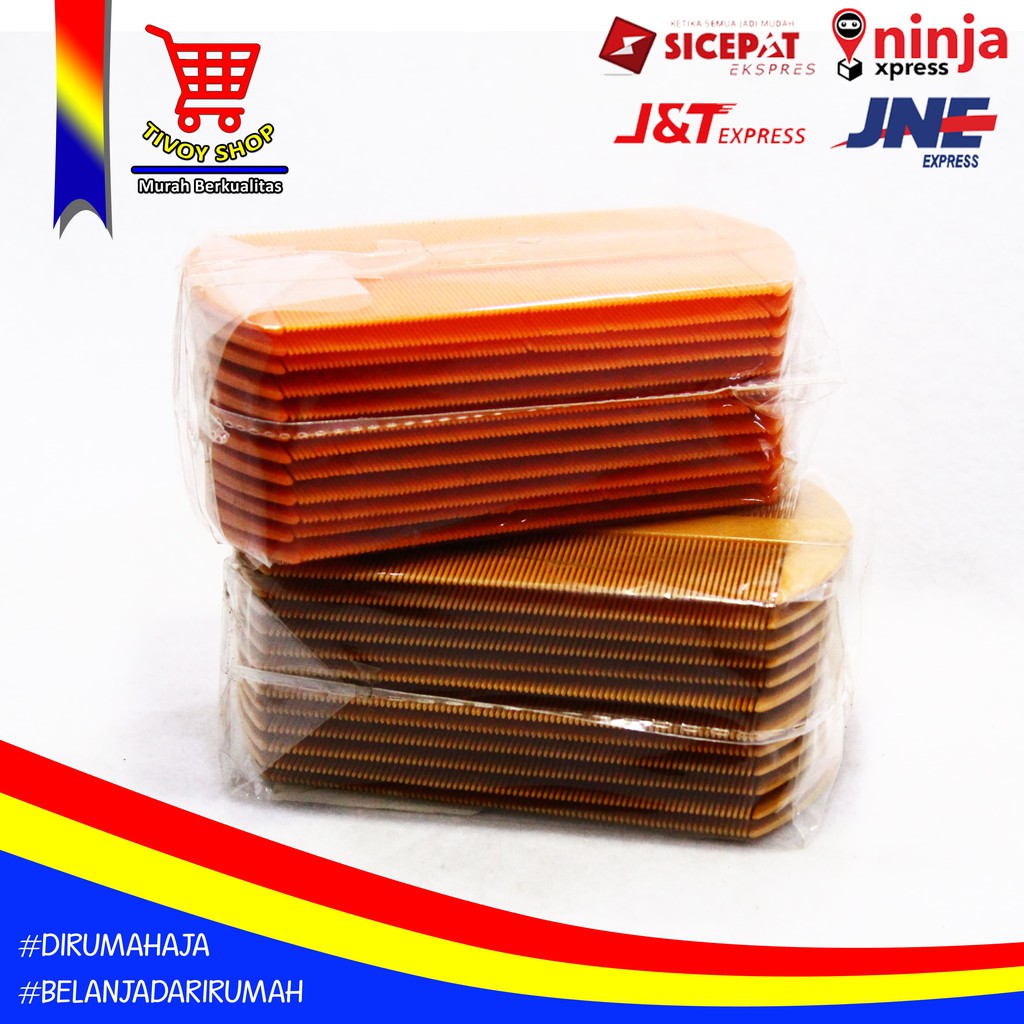 Jual Serit Rambut ( Coklat & Orange ) | Shopee Indonesia