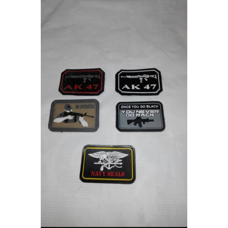 Jual Patch Rubber Kualitas 3D Velcro Tactical | Shopee Indonesia