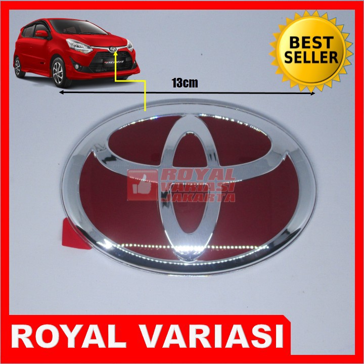 Jual Emblem Logo Toyota Merah JDM AGYA RED | Shopee Indonesia