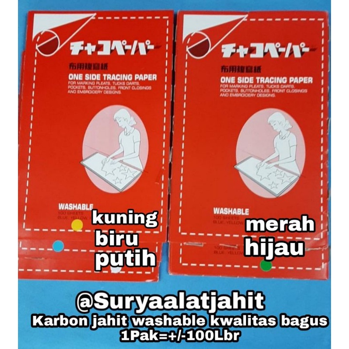 Jual Karbon paper jahit washable bisa dicuci @100lbr =rp.99.500/pak ...